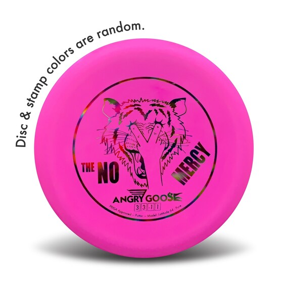 Angry Goose Disc Golf Awesome No Mercy Stamp on the Latitude - Etsy