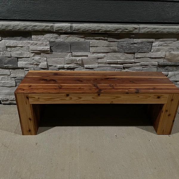 Cedar Bench - Etsy