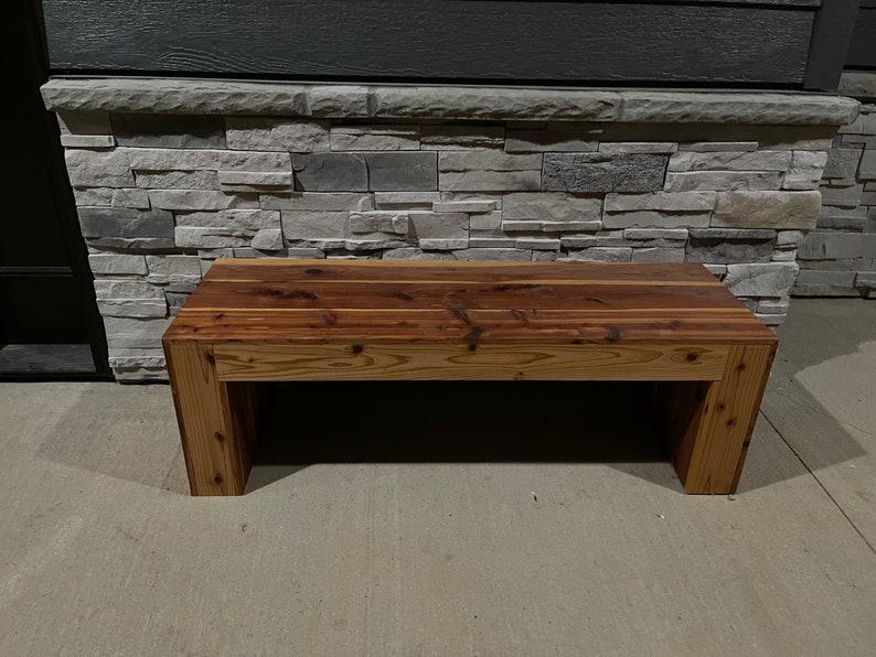 Cedar Bench Natural Cedar - Etsy