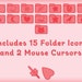 Pink Magical Witch Desktop File & Mouse Cursor Icons Mac and Windows ...