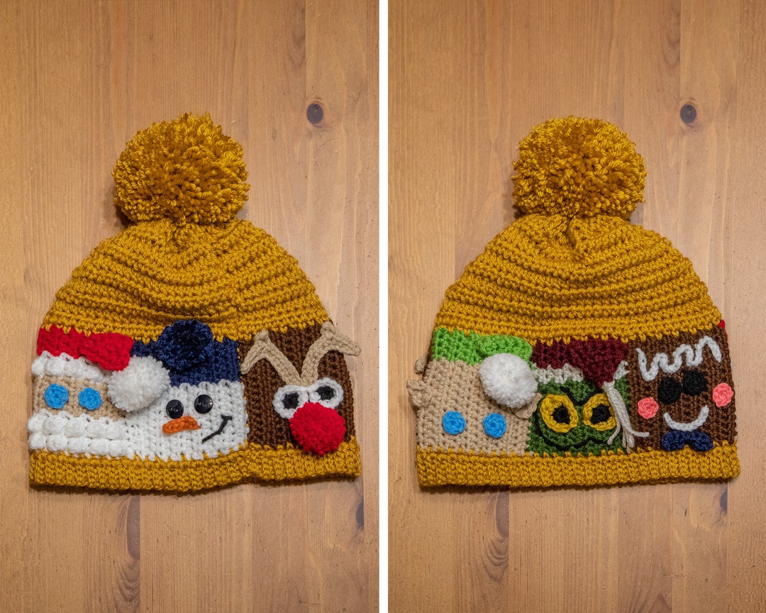Christmas Characters Hat - Crochet Pattern - Etsy