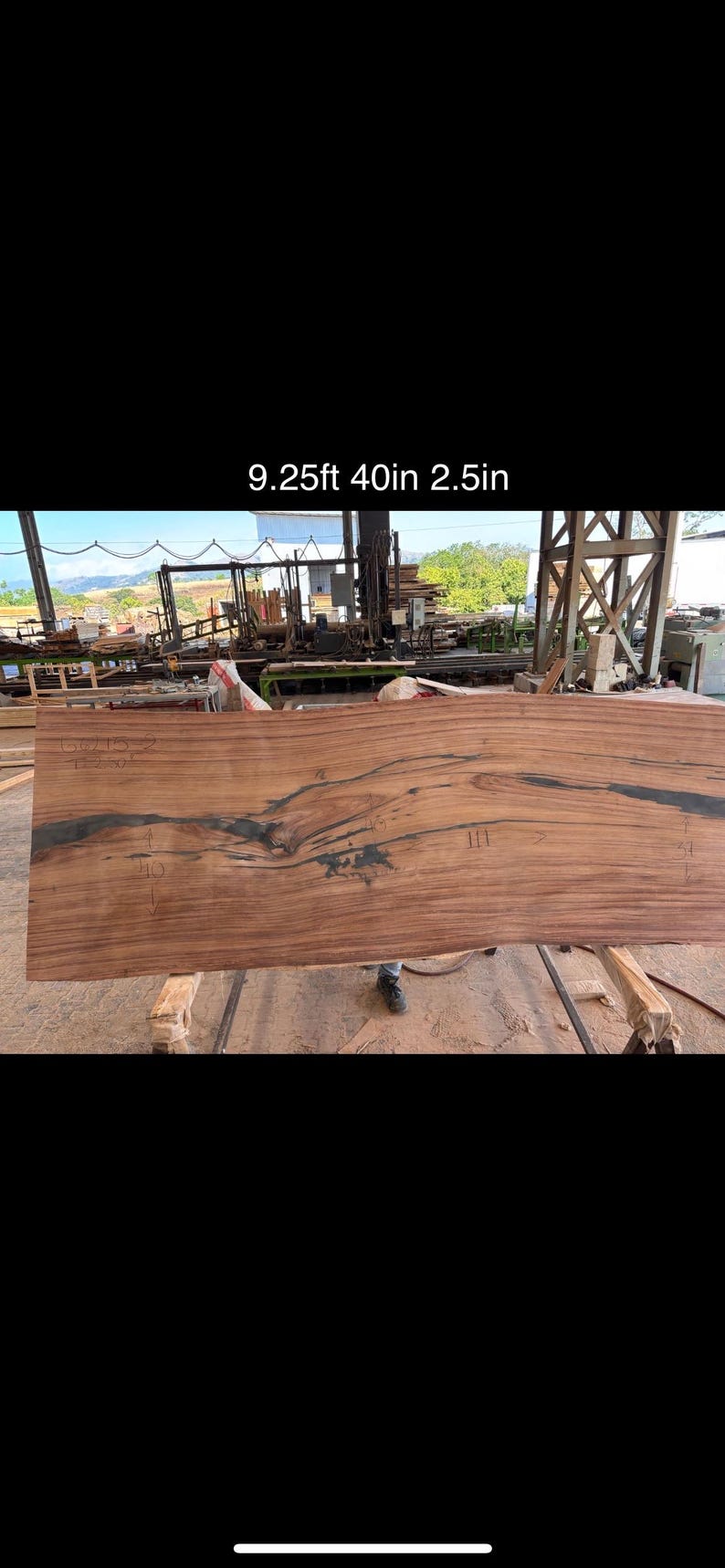 Handmade Rustic Dining Table, Boho Live Edge Wood Slab Countertop ...