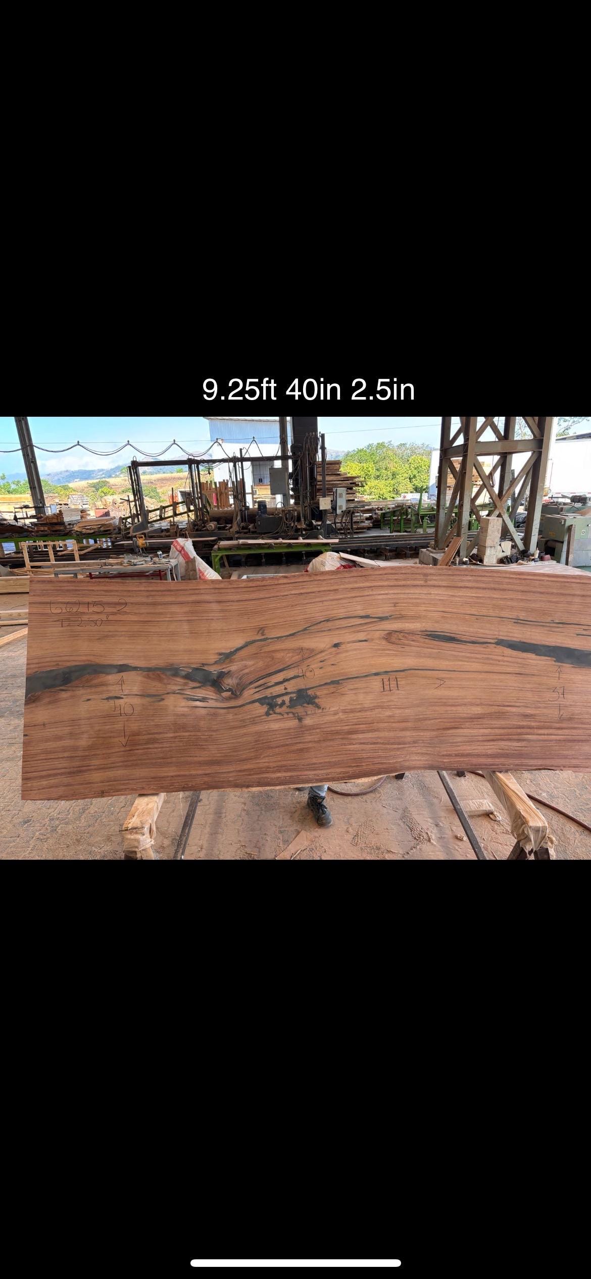 Handmade Live Edge Oak Dining Table: Rustic Reclaimed Wood Countertop ...