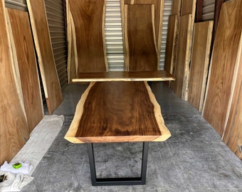 Handmade Wood Dining Table Live Edge River Table Custom - Etsy