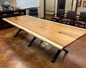 Handmade Wood Dining Table Live Edge River Table Custom - Etsy