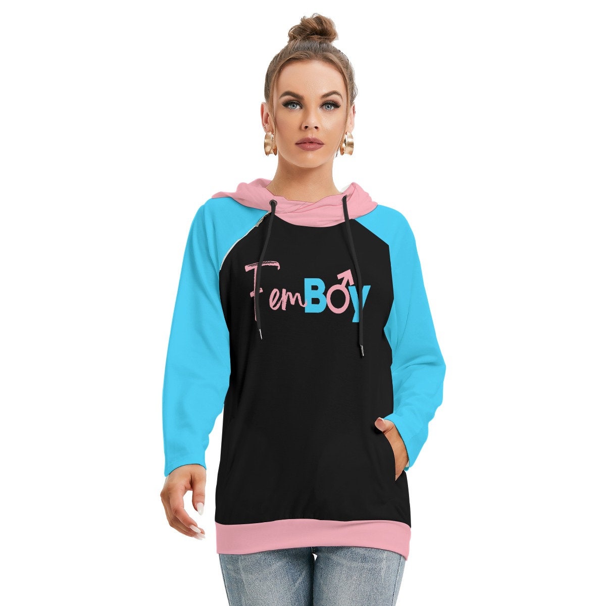 NEW: Trending Femboy Hoodie With Double Hood Unique Gender-neutral Fashion - Etsy