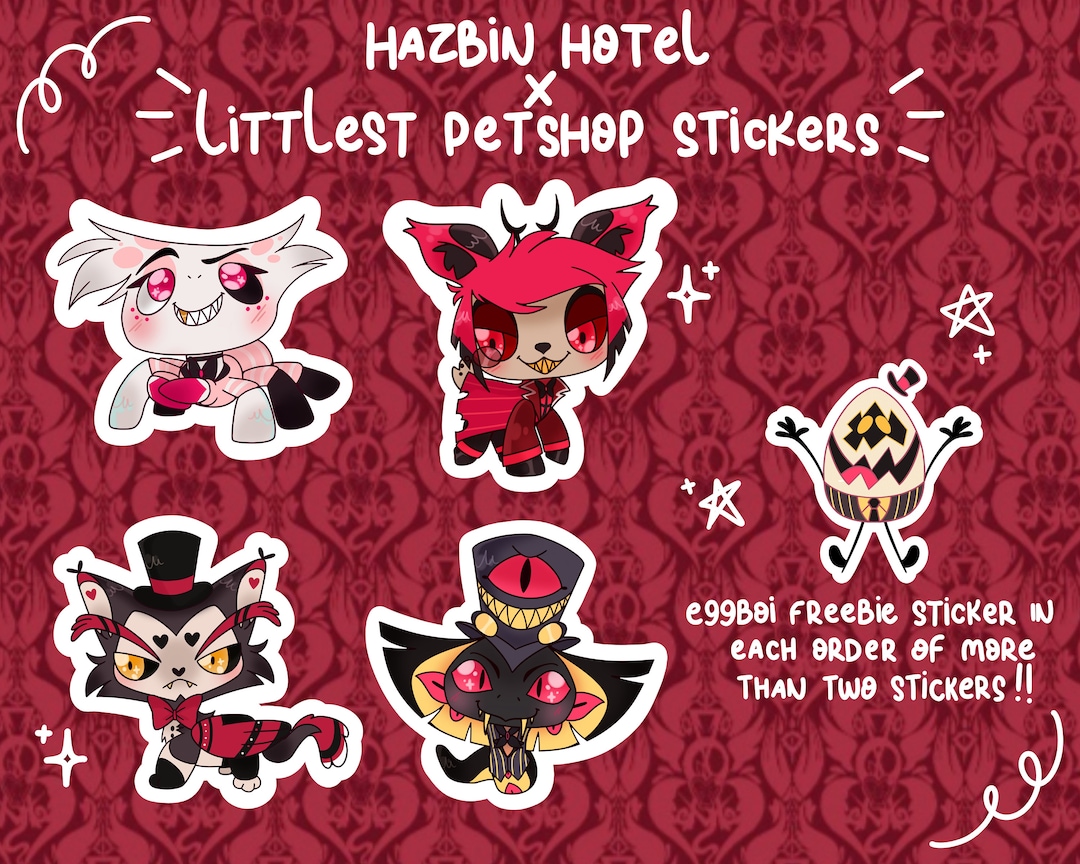 Hazbin Hotel X Littlest Petshop Crossover Stickers - Etsy
