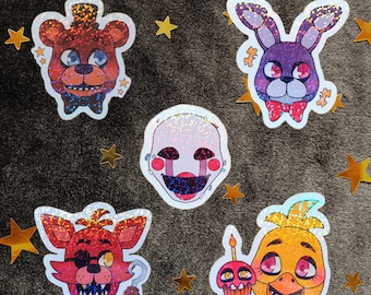 Five Nights at Freddy's Stickers FNAF Original Artwork Cute FNAF Golden ...