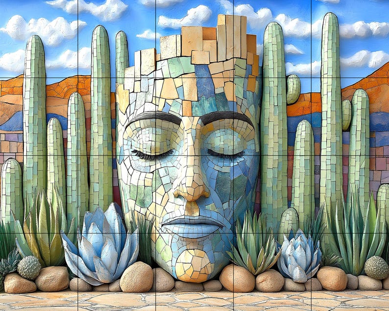 Arizona Artwork Mural 1 Southwestern Art Home Decor Interior Design ...