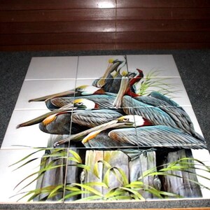 Desert 2 Tile Mural Desert Scenes Southwestern Art Home Decor Interior ...
