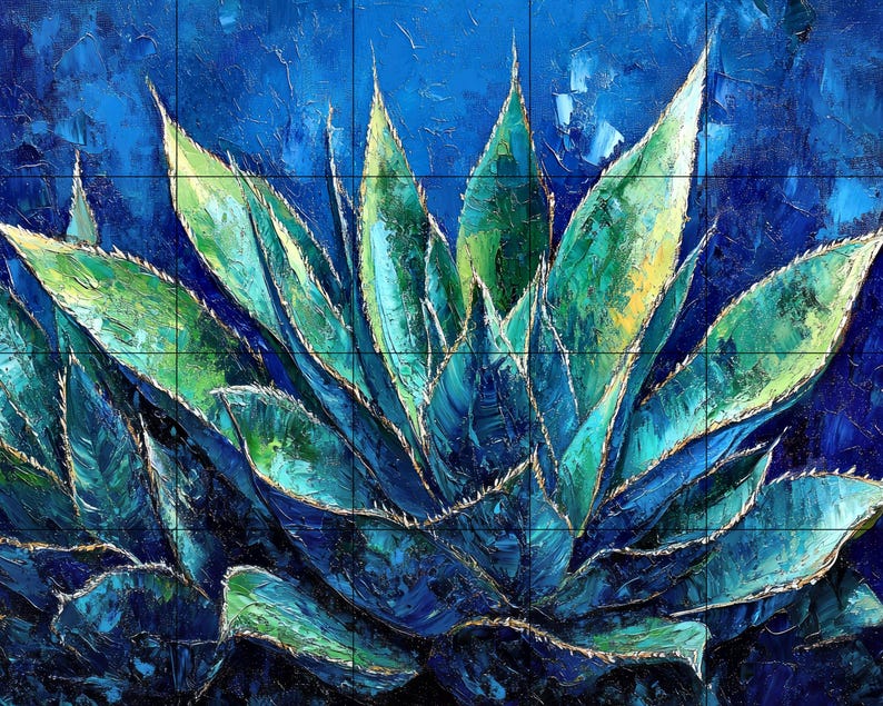 Agave 2 Desert Tile Murals Home Decor Wall Murals Backsplash ...