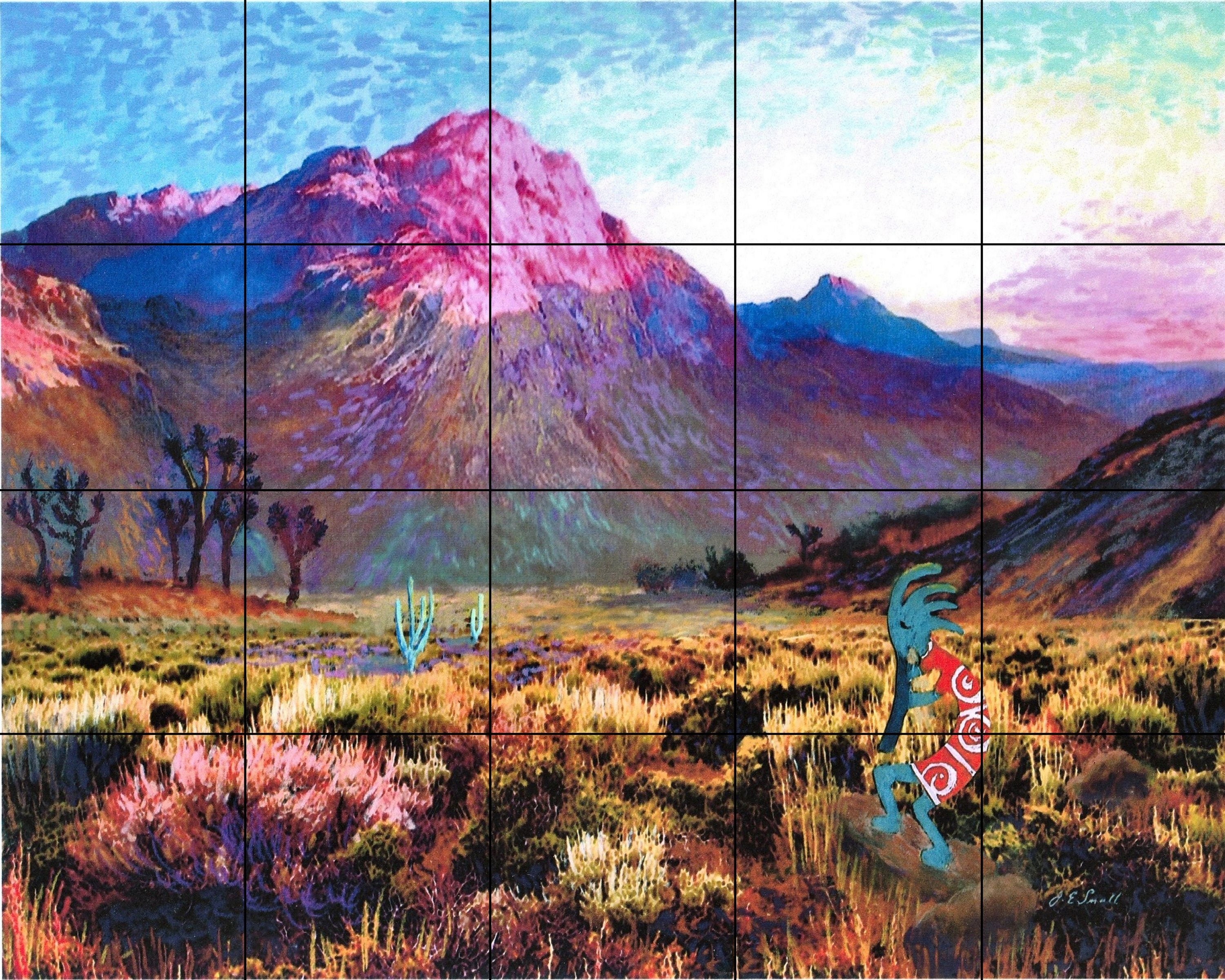 Desert Mural 6 Home Decor Wall Murals Backsplash Interior Design ...