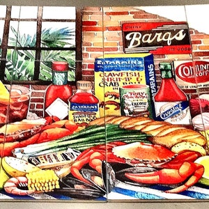 Desert 2 Tile Mural Desert Scenes Southwestern Art Home Decor Interior ...