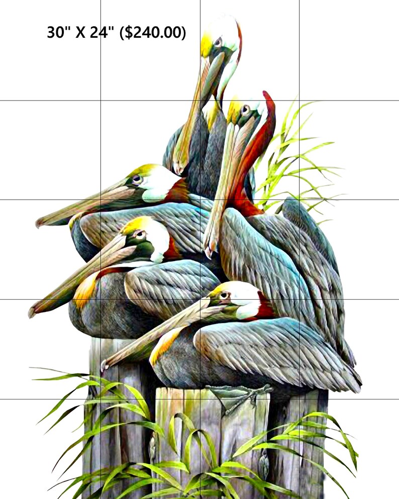 Pelican Tile Murals Home Decor Wall Murals Backsplash Interior - Etsy