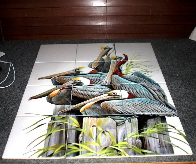 Sea Turtle Murals Home Decor Interior Design Backsplash Wall - Etsy