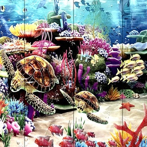 Underwater Scenes Tropical Fish Murals Home Decor Wall Murals ...
