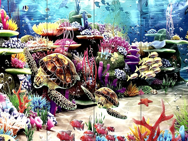 Underwater Scenes Tropical Fish Murals Home Decor Wall Murals ...