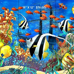 Tropical Fish Murals Home Decor Wall Murals Backsplash - Etsy