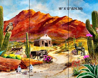 Desert Tile Mural - Etsy
