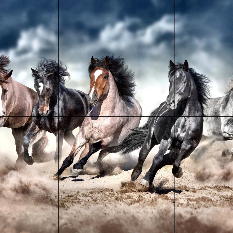 Tile Mural Horses - Etsy