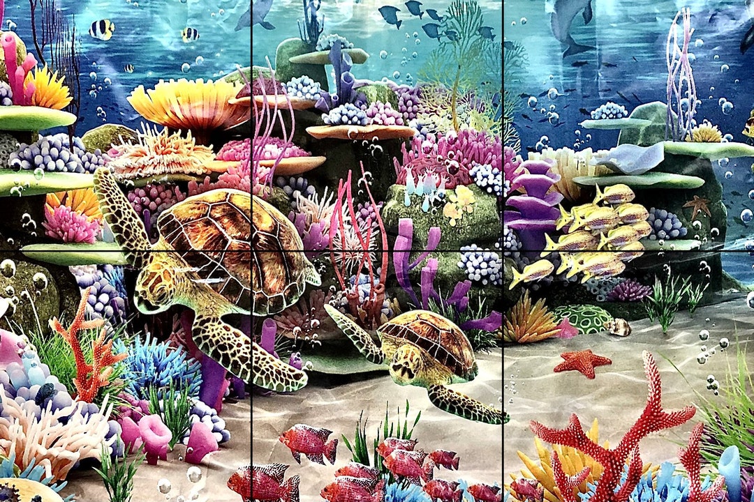 Underwater Scenes Tropical Fish Murals Home Decor Wall Murals ...
