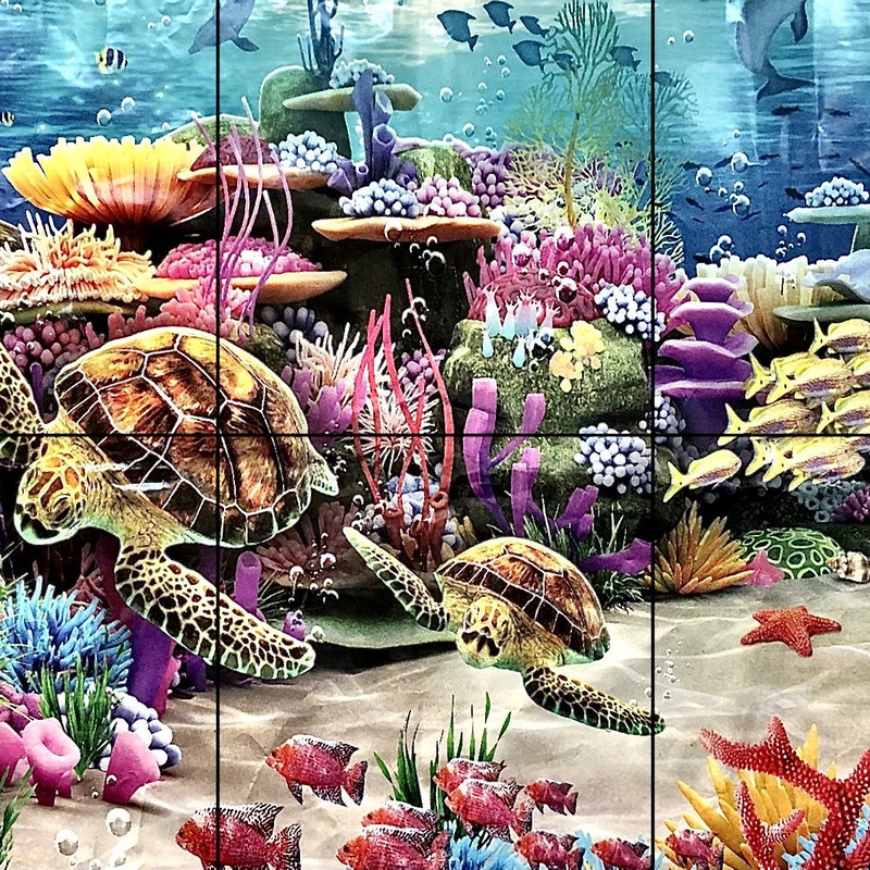 Fish Mural for Bathroom - Etsy