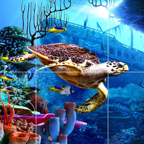 Sea Turtle Mural - Etsy