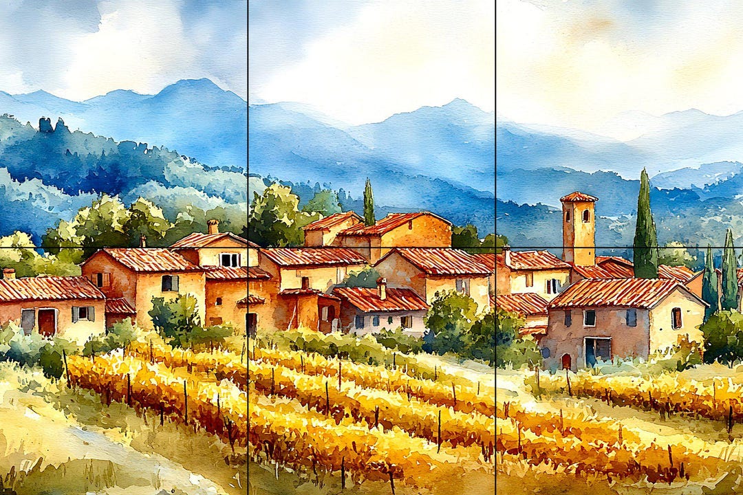 Tuscany Tile Mural 1 European Art Wall Tiles Interior Decor Home ...