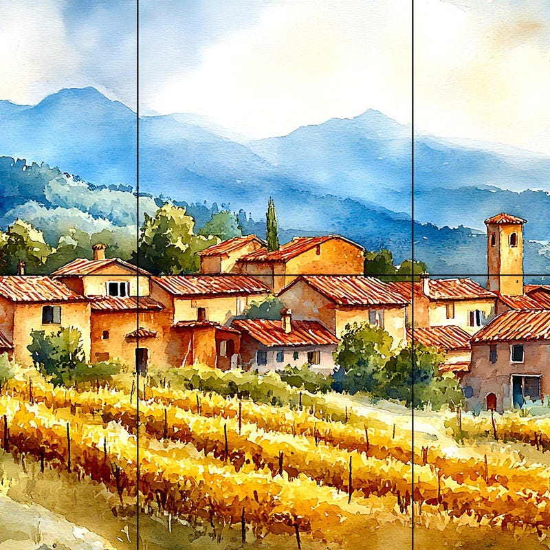 Italian Tile Mural - Etsy