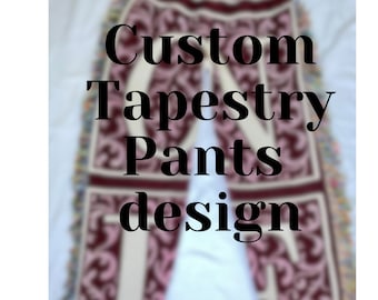 Custom Photo Personalized Tapestry Pants - Etsy