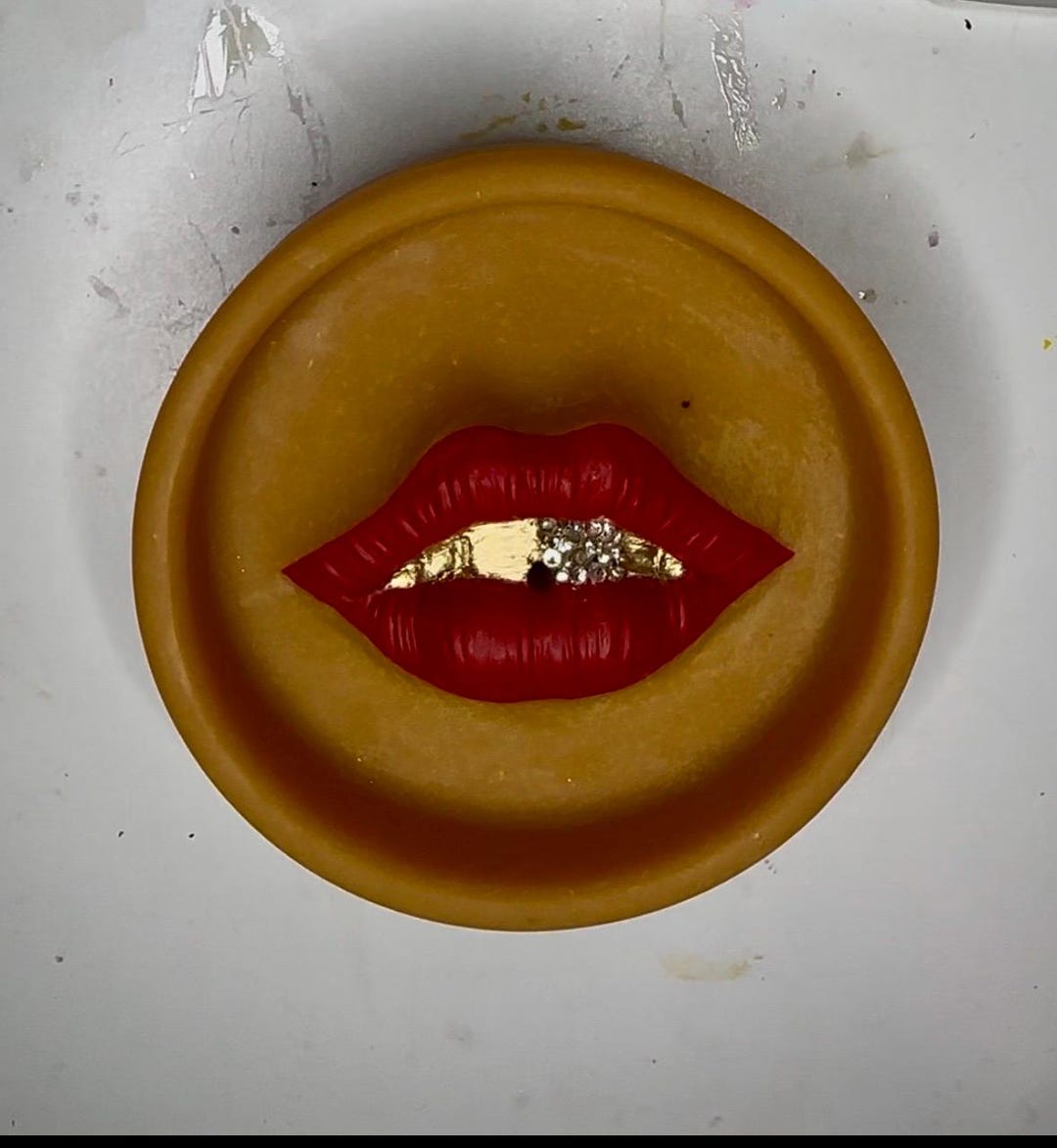 Lip Gold Grill With 1 Tooth Blinged Out Incense Burner - Etsy