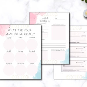 Manifestation Journal | Printable Journal | Law of Attraction Workbook ...