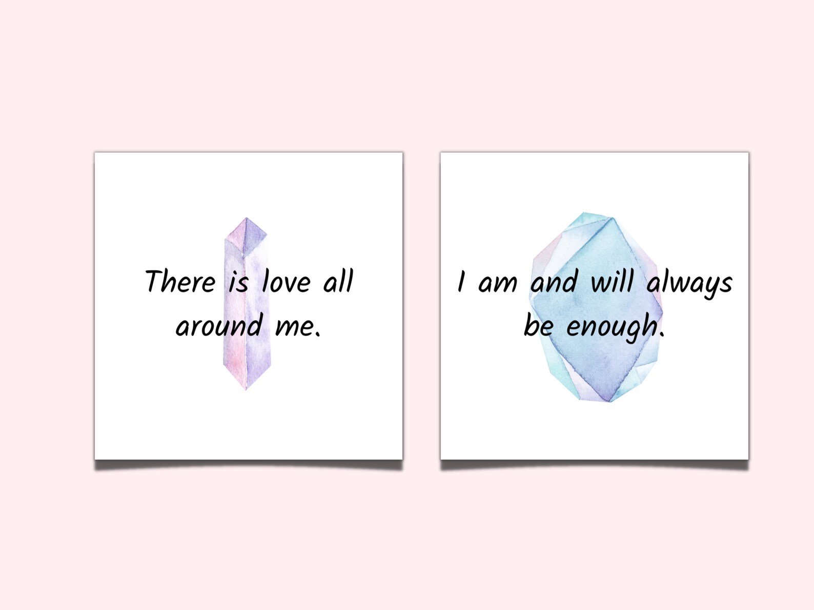 10 Positive Daily Printable Affirmation Cards Crystal - Etsy