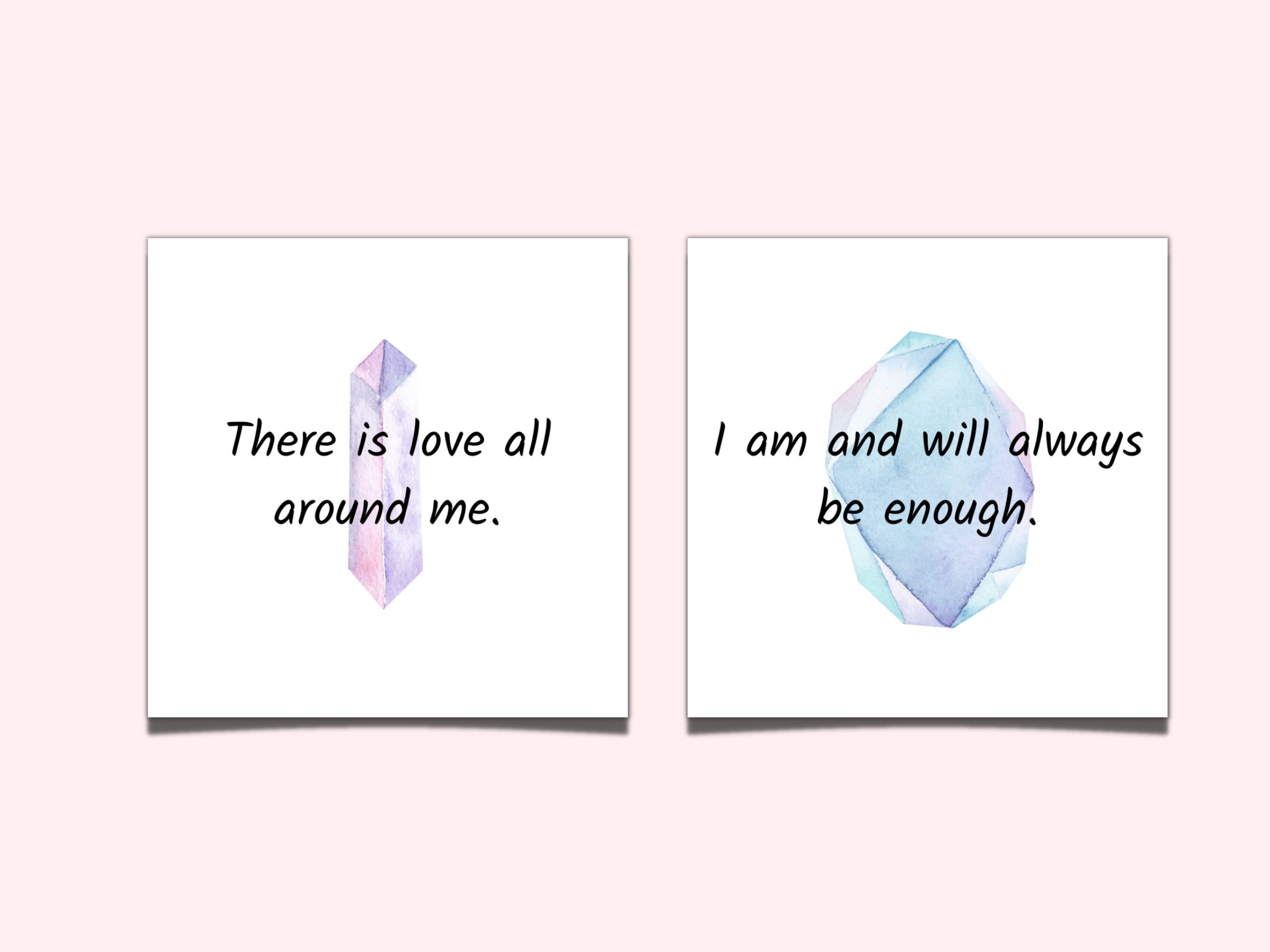 10 Positive Daily Printable Affirmation Cards | Crystal Affirmation ...