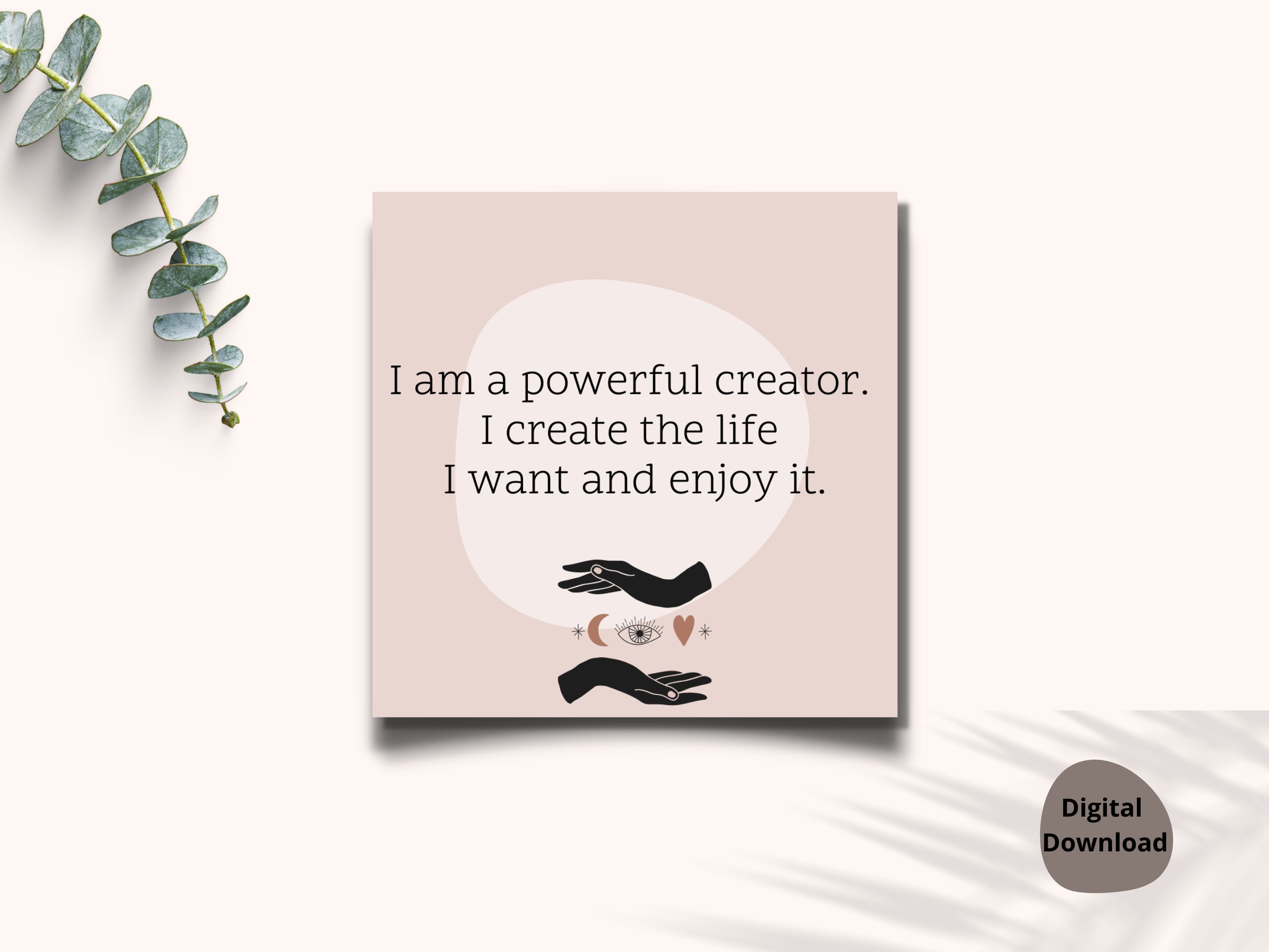 Boho Affirmation Cards Printable | Affirmations | Positivity Cards ...