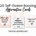 Printable Affirmation Cards | Self Esteem Affirmation | Positivity ...