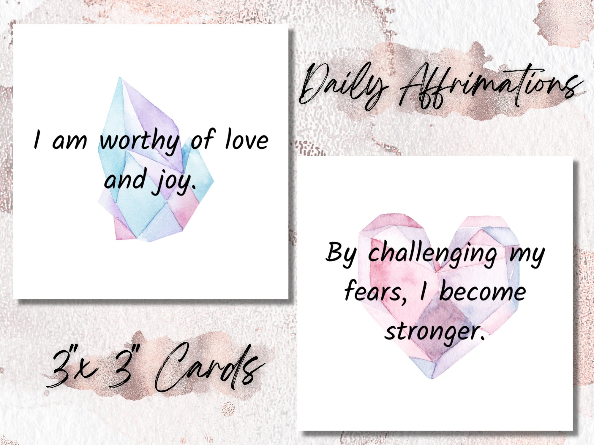 10 Positive Daily Printable Affirmation Cards | Crystal Affirmation ...