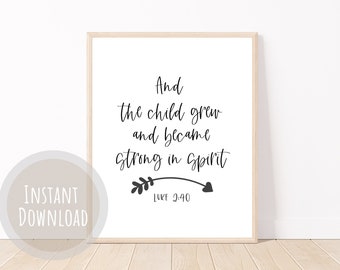 Luke 2 40 | Etsy