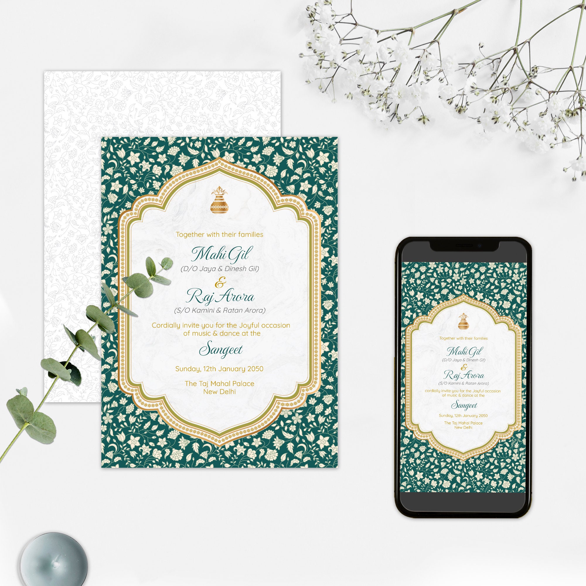 Plantilla de invitación digital personalizada exclusiva I - Etsy México