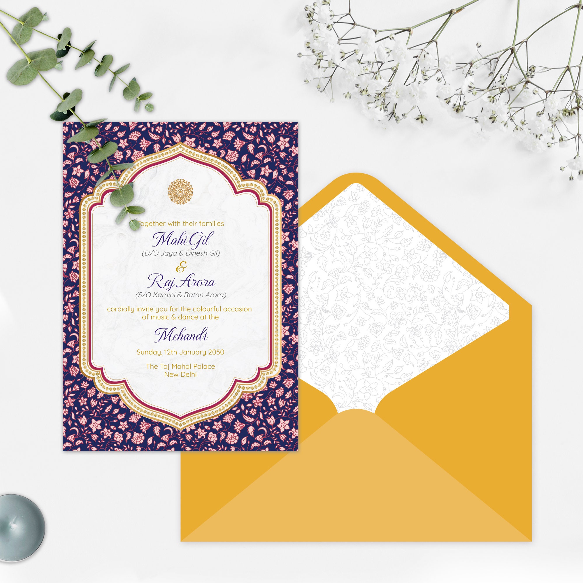 Plantilla de invitación digital personalizada exclusiva I - Etsy México