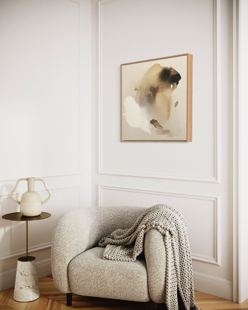 Original Abstract Painting Neutral Art Large Abstract Art - Etsy