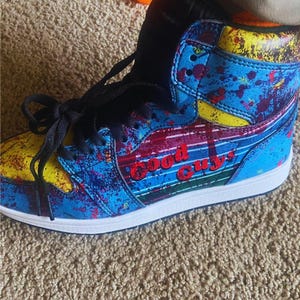 Chucky Horror Sneakers - Halloween Movie Slasher Shoes - Killer Doll ...