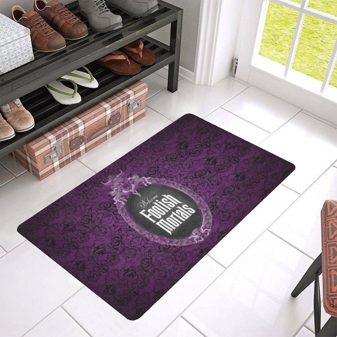 Haunted Mansion Doormat | Foolish Mortals Welcome Mat | Grim Grinning ...
