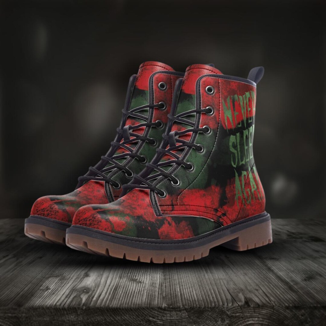Freddy Krueger Combat Boots Nightmare on Elm Street Horror Boots ...