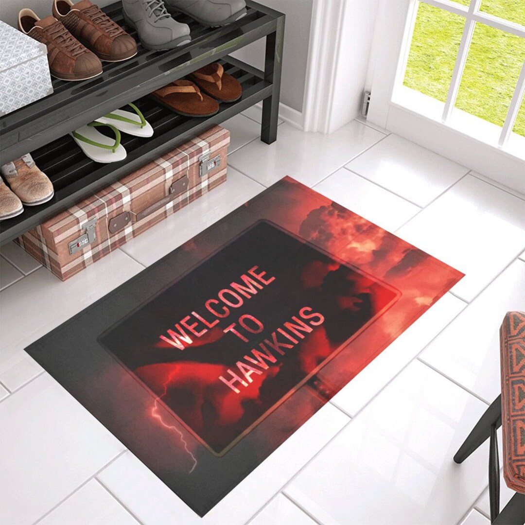 Stranger Things Doormat | Upside Down Welcome Mat | Hawkins High Horror ...