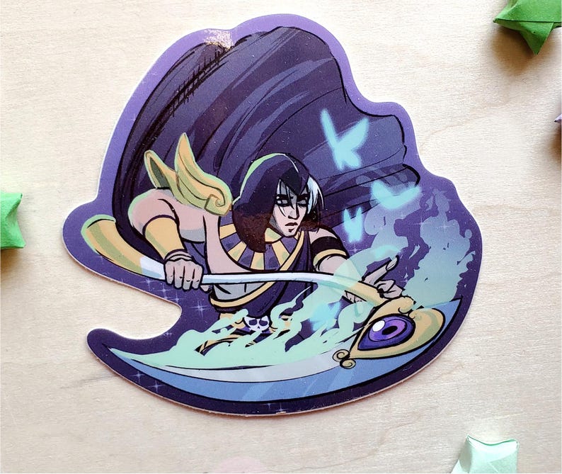 Hades Game Stickers -- Zagreus, Thanatos, Megaera, Nyx, Skelly - Etsy