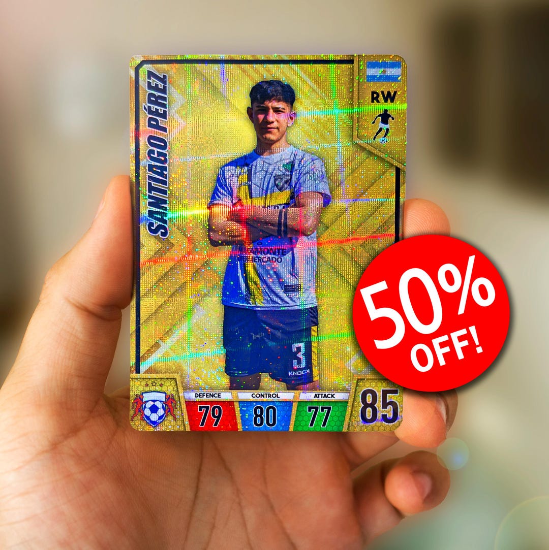 Personalised Football Card | Custom Football Trading Card | Gift ...