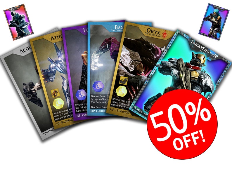 Destiny 2: Personalised Custom Card - Standard and Create Your Own ...