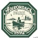 Adirondack Park Man in Guide Boat Sticker | 3 Inch Sticker | Vinyl ...