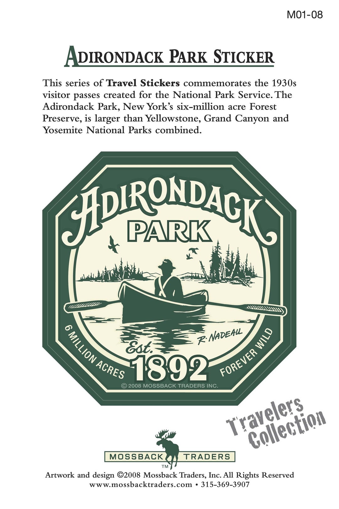 Adirondack Guide Sticker | 3 Inch Sticker | Vinyl Laptop Sticker ...